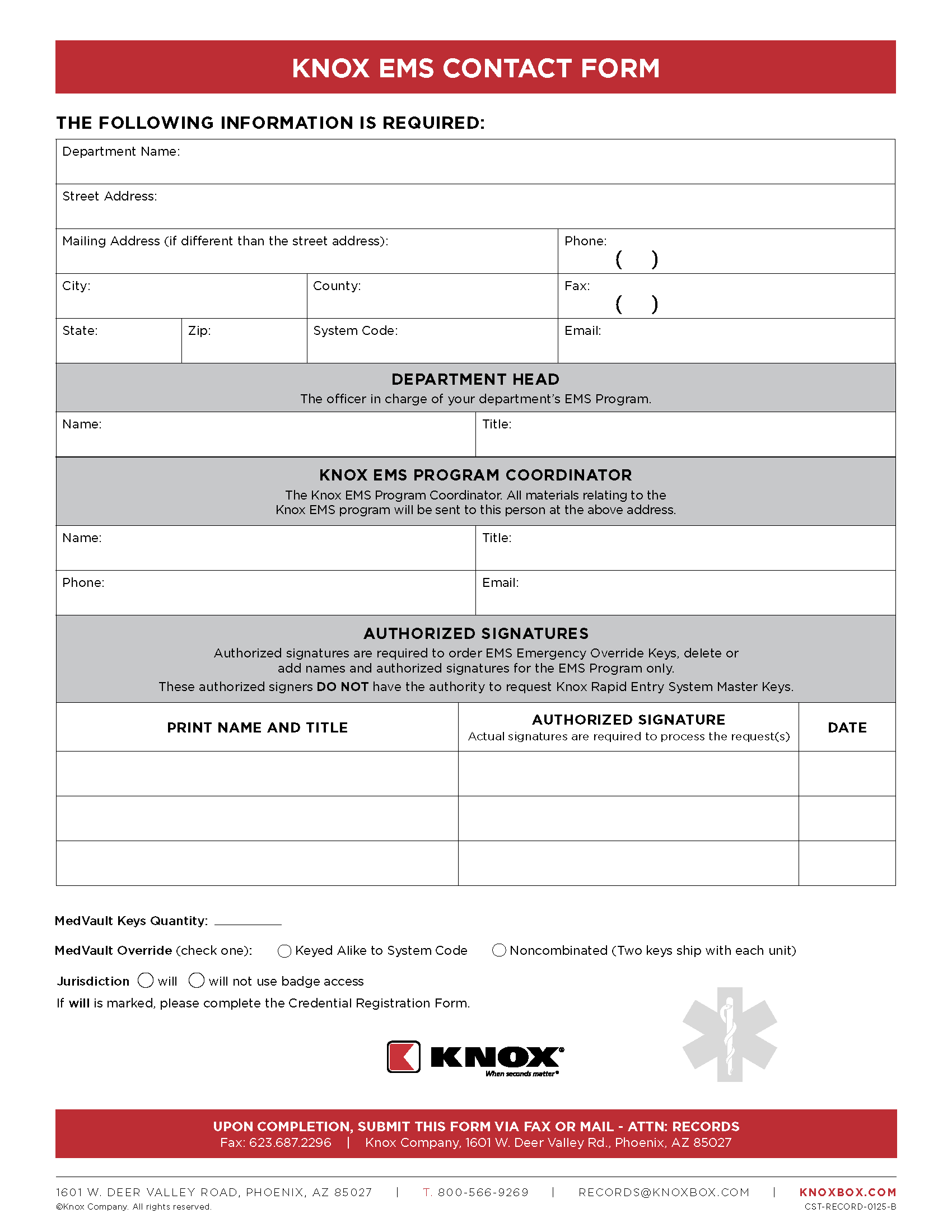 Emergency Key Box - Knox Rapid Access System